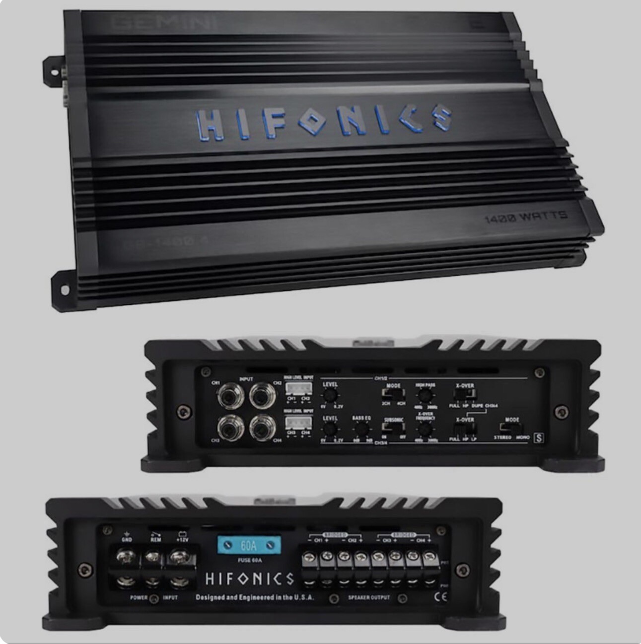 HIF-GE1400.4 4 Channel Amplifier 1400 Watts | eBay
