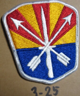 Army shoulder color ARIZONA NATIONAL GUARD HQ PATCH sewn edge more ...
