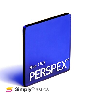 Perspex® Blue 7703 Tinted Cast Acrylic Plastic Sheet Panel / Various ...