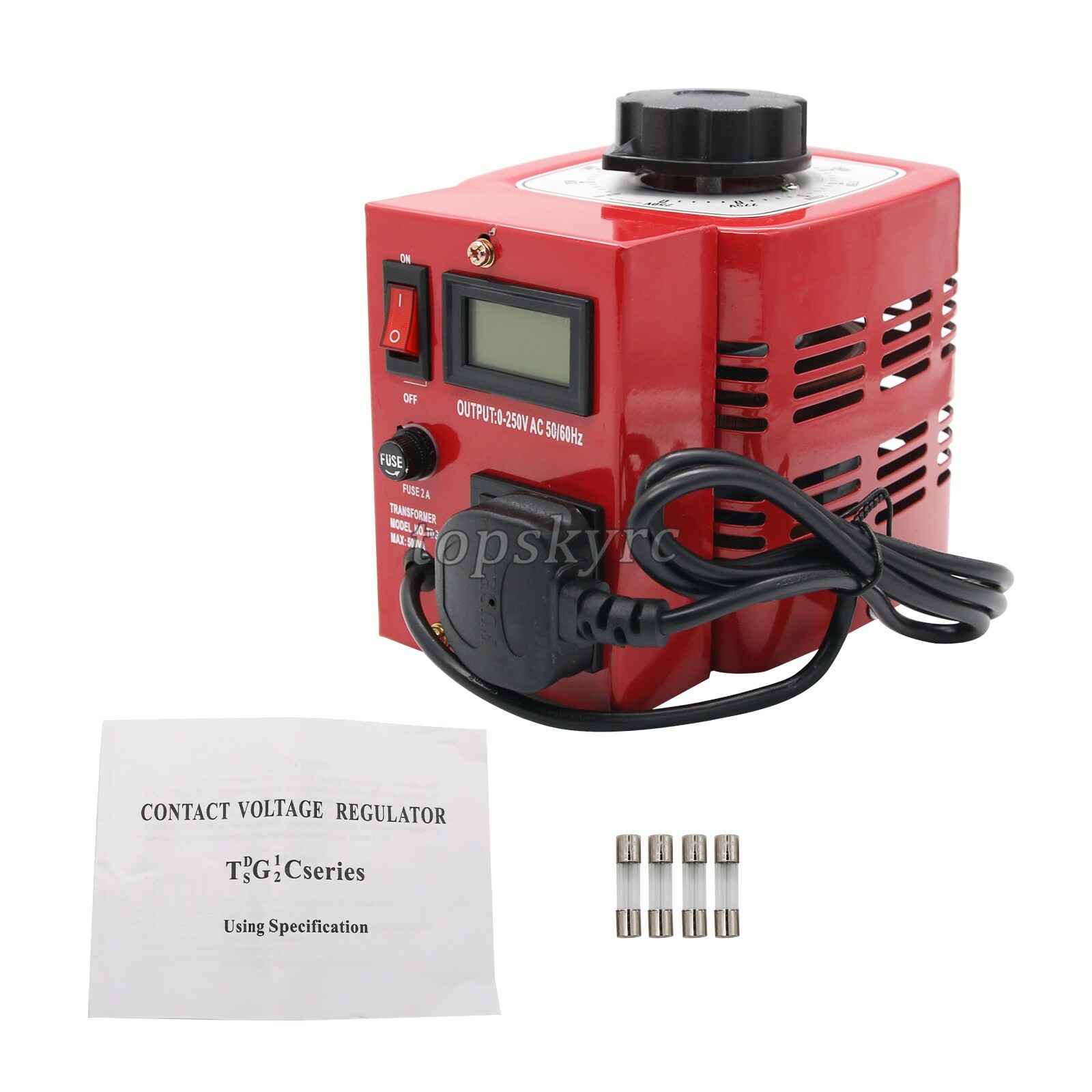 0-250V 0.5kva 220V Variac Autotransformer Voltage Regulator Powerstat ...