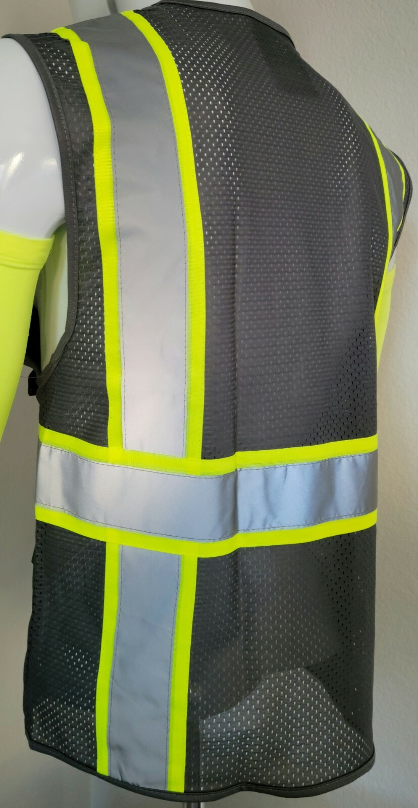 FX Two Tone High Visibility Reflective Gray Safety Vest | eBay