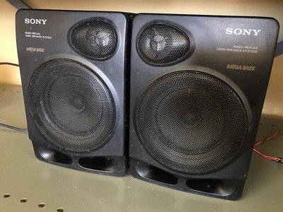 Sony CFD-510 Boombox Replacement Megabase Speakers Reflex 2Way System ...