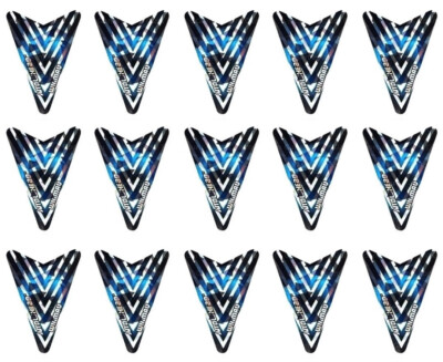 5 Sets Winmau Arrowhead Dart Flights – Ships w/ Tracking - Blue Silver ...