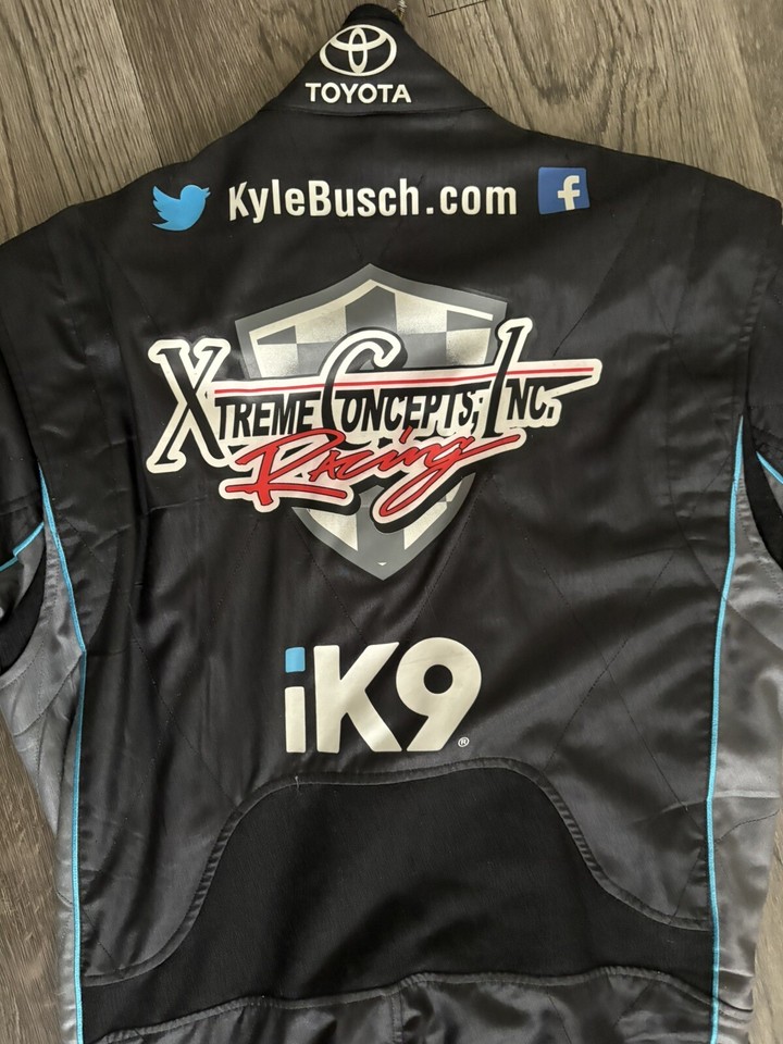 NASCAR Race Used Kyle Busch Race Worn WIN Race Suit w Shoes Adidas ...
