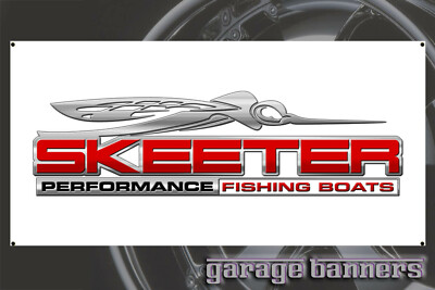 Bass Fishing Skeeter Boat Garage Banner Marina Shop Sign High ...