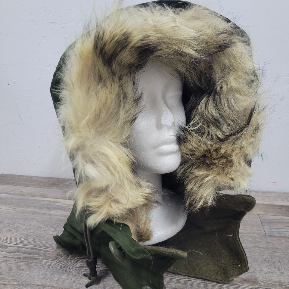New Military Parka Hood Extreme Cold Weather Fits M-1951 Fishtail Real ...