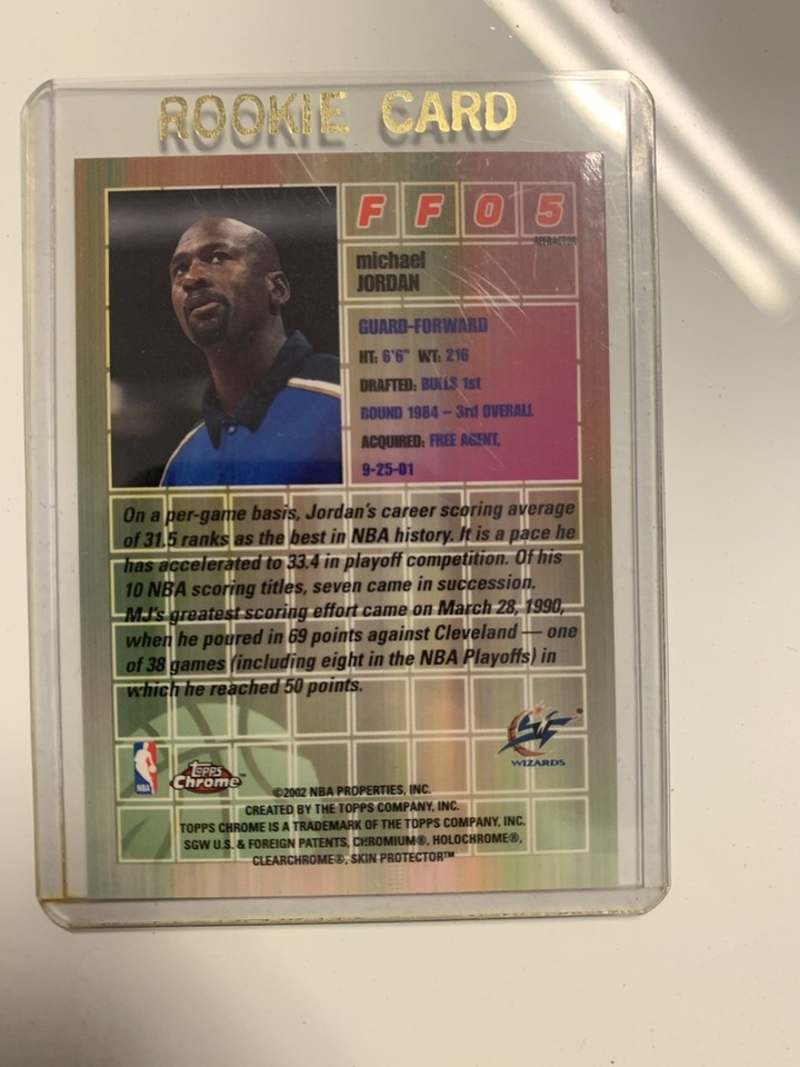 2001-02 Topps Chrome - Fast & Furious Michael Jordan #FF05 Refractor | eBay