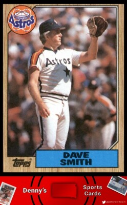 1987 Topps #50 Dave Smith Houston Astros Baseball Card | eBay