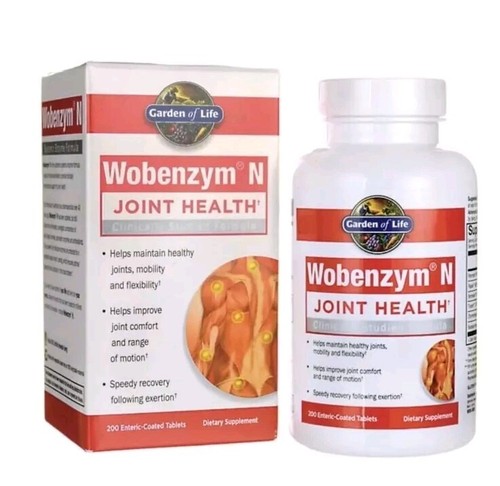 Garden of Life Wobenzym N Healthy Inflammation Joint Support 200 ...