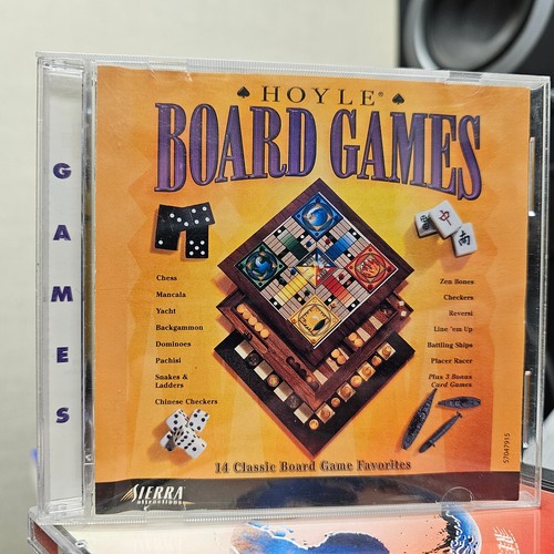 Hoyle Board Games 1999 PC Computer CD rom Sierra Free USA Shipping win ...