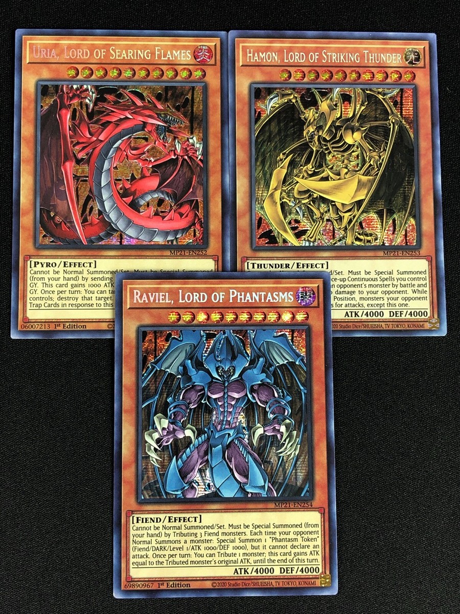 Yugioh Hamon Sacred Beasts Hamon, Raviel, Uria, Armityle (Anime Art)