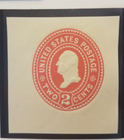 US SCOTT #U368 ENVELOPE CUT SQUARE 2 CENT, CARMINE/AMBER, MNH 1899 | eBay