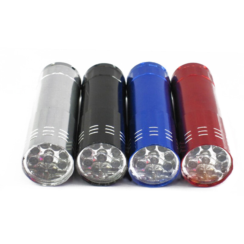 UV Light Torch Lamp Super Mini 9 LED Ultraviolet Light Nail Dryer Nail ...