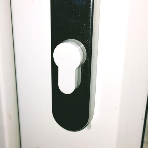 2 x Euro Cylinder Lock Key Hole Cover/Draught Excluder Caps Various ...