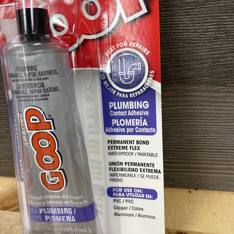 Amazing Goop Plumbing Clear Adhesive Sealant Repair Bond 150011, 3.7oz ...