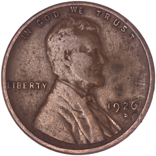 1926 S Lincoln Wheat Cent Penny Fine FN Spots See Pics I326 | eBay
