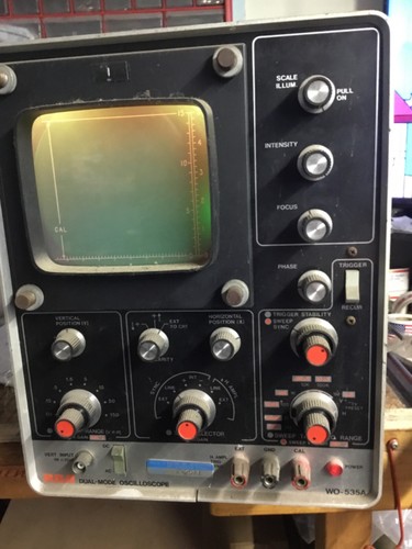 CRT RCA Solid State oscilloscope WO-535a test dual mode cathode ray ...