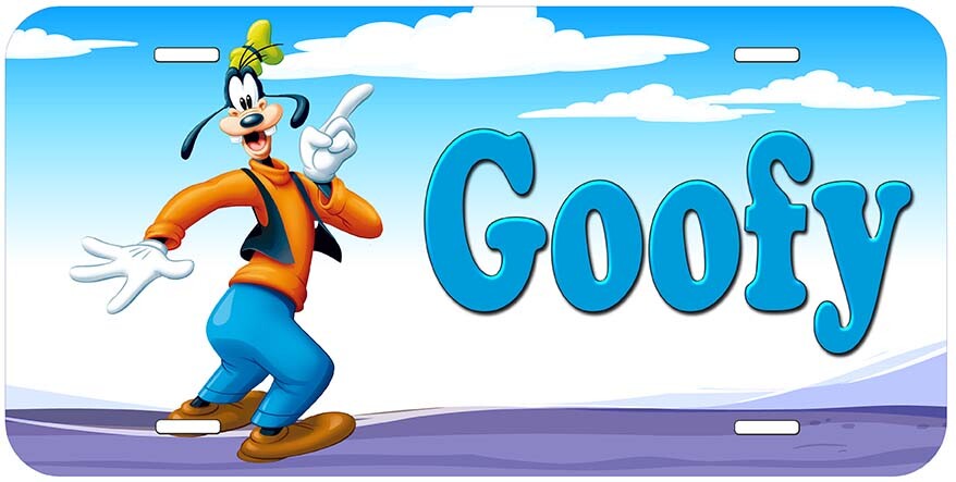 Personalized Goofy Aluminum Car License Plate Any Name | eBay
