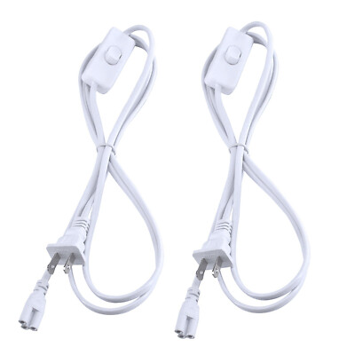 4-24 PCS 6FT Power Cords Cable With ON/OFF Switch for 3 Pin Integrated ...