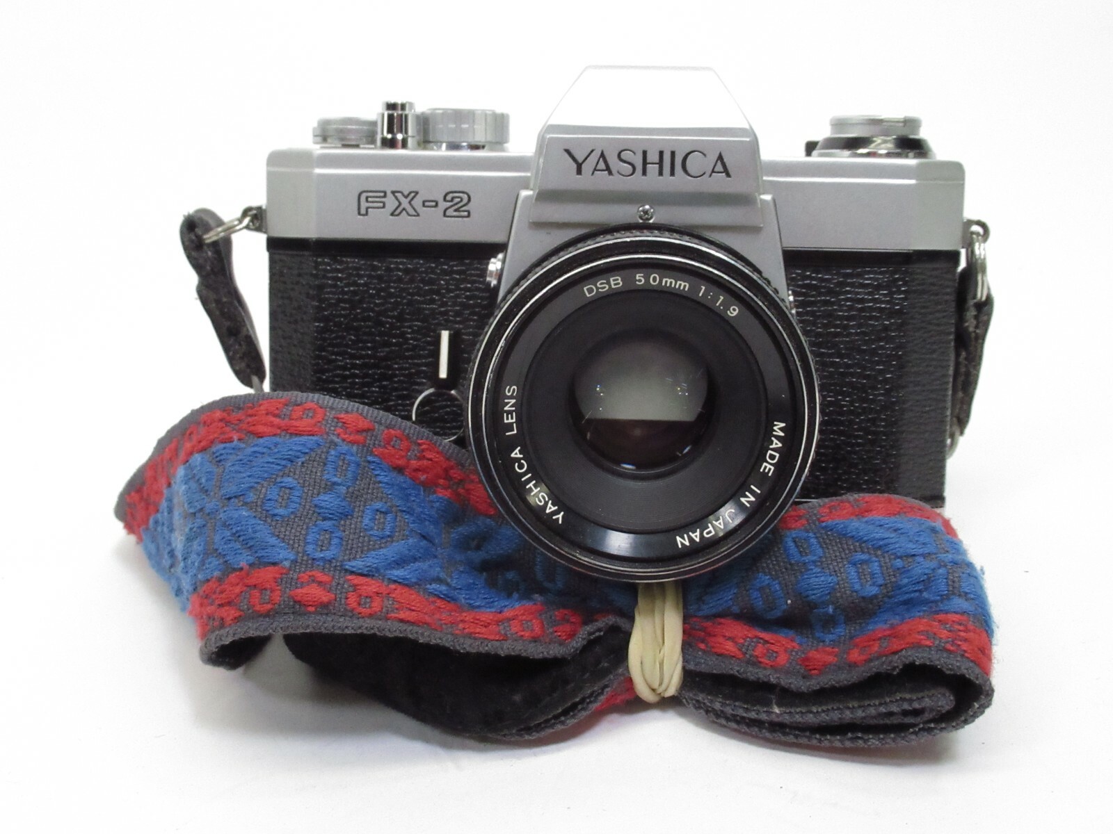 VTG YASHICA FX-2 35mm SLR CAMERA Yashica DSB 50mm f1.9 LENS & Strap ...