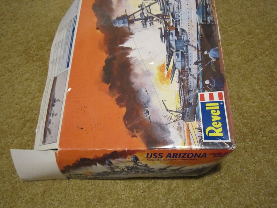 USS ARIZONA PACIFIC FLEET BATTLESHIP MODEL BY REVELL - BOX HAS WEAR | eBay