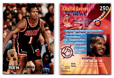 1994-95 Stadium Club Members Only #250 Khalid Reeves DPK, RC - Miami ...