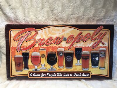 Brewopoly Board Game Beer Monopoly Made In USA New Sealed | eBay