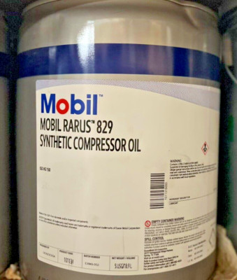 Mobil RARUS 829 SYNTHETIC Compressor Oil - ISO VG 150-5 gal. Pail- PN ...