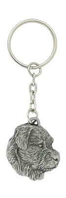 Fine English Pewter Border Terrier Dog Key Ring / Bag Charm WT5063K-79 ...