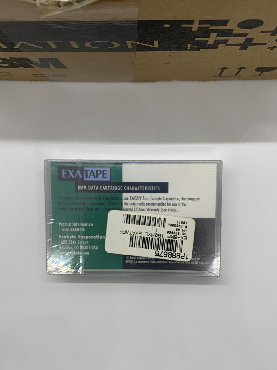 Exabyte 8MM Data Cartridge - 160mXL Exatape - Set of 10 Brand new ...