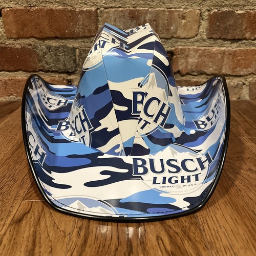 (New) Busch Light Cardboard Beer Box Cowboy Cowgirl Hat | eBay