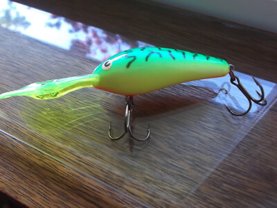 Hard to Find Rapala Deep Rattlin Fat Rap DRFR-7 FT Fire Tiger Finland ...