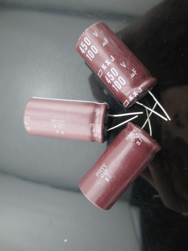 4pcs NCC Nippon Chemi-Con KXJ 100mfd 450V 100UF electrolytic Capacitor ...