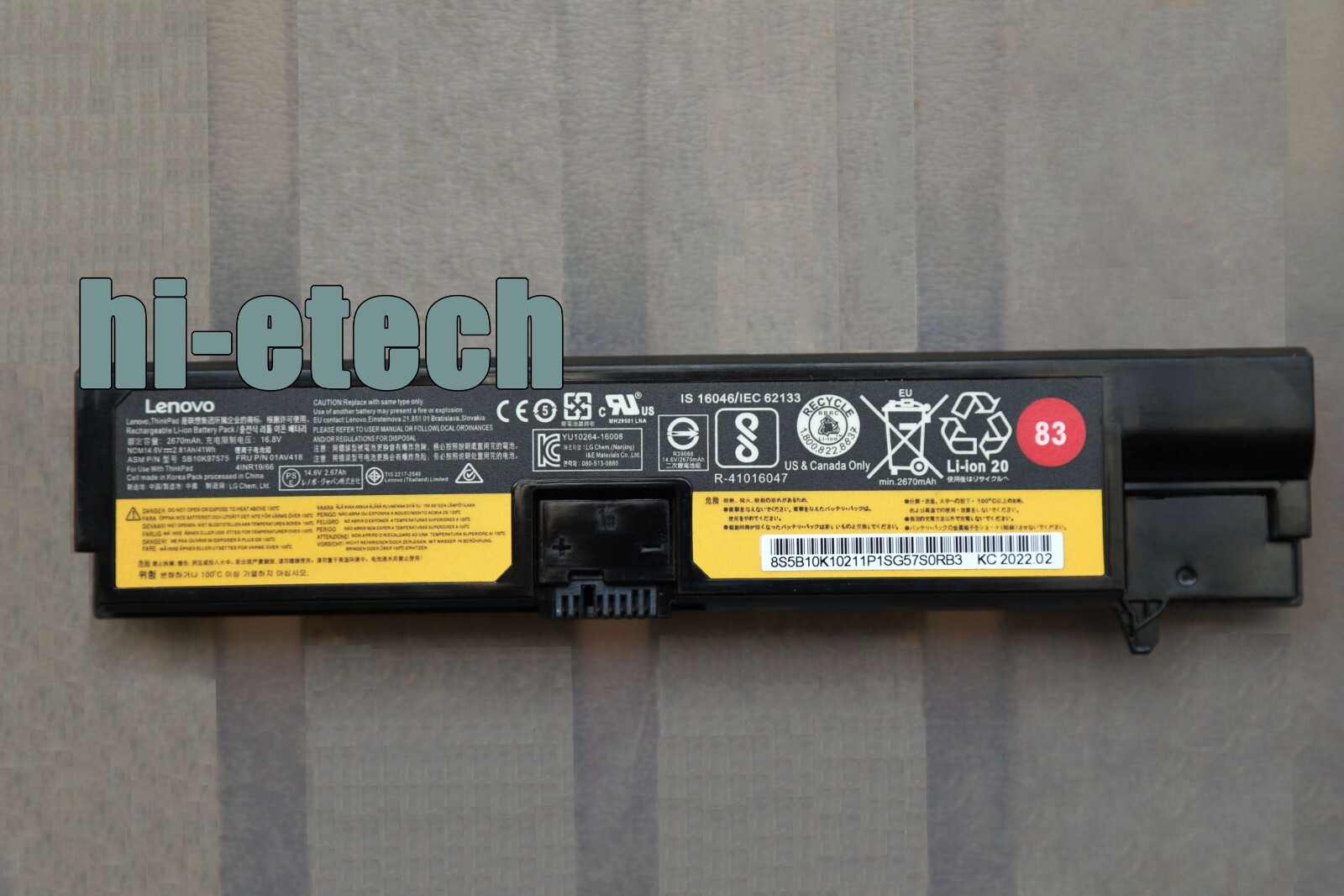 83 Genuine 01AV418 01AV416 01AV417 Battery For Lenovo ThinkPad E570 ...