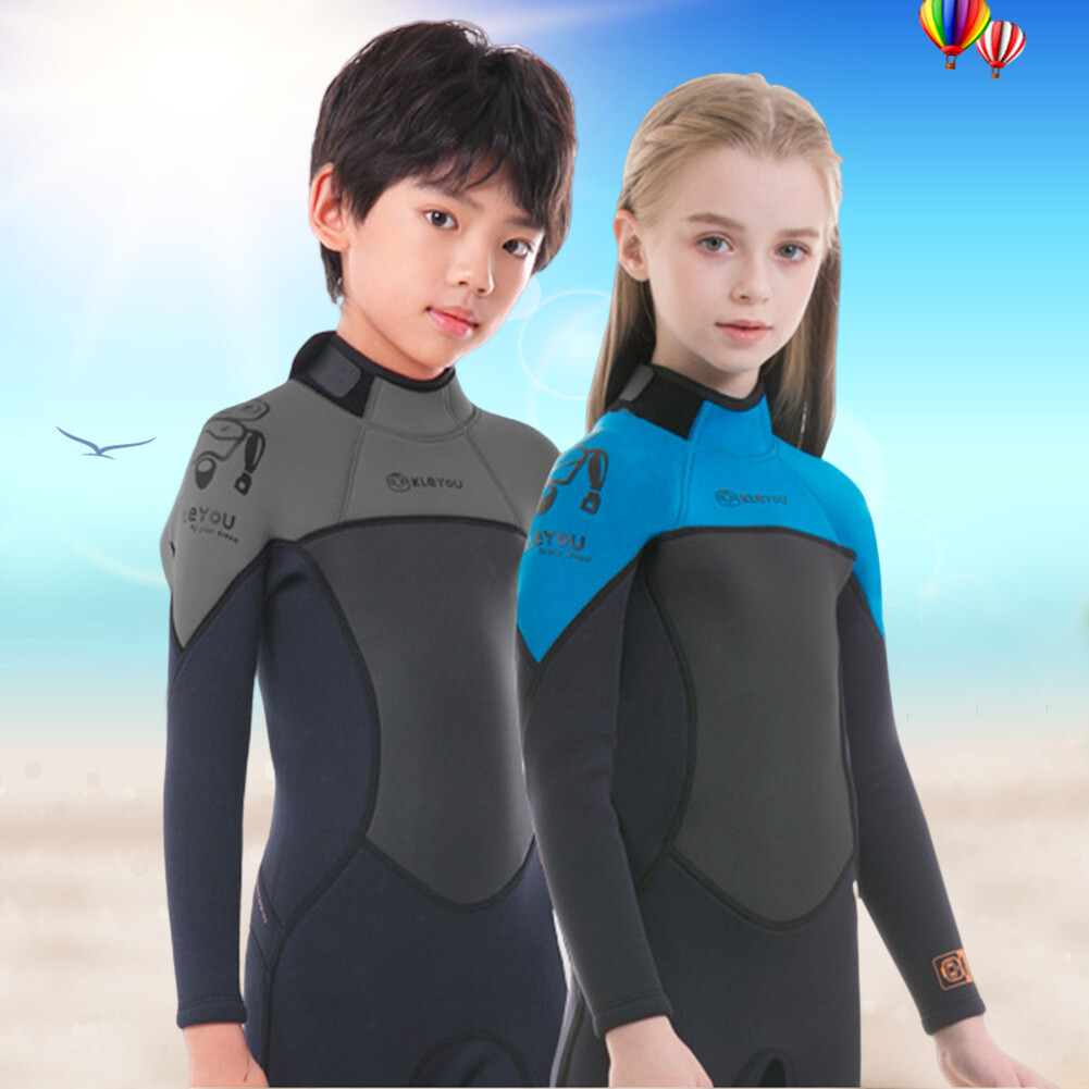 Children Diving Protection Clothes Long-Sleeved One-piece Water Sports ...