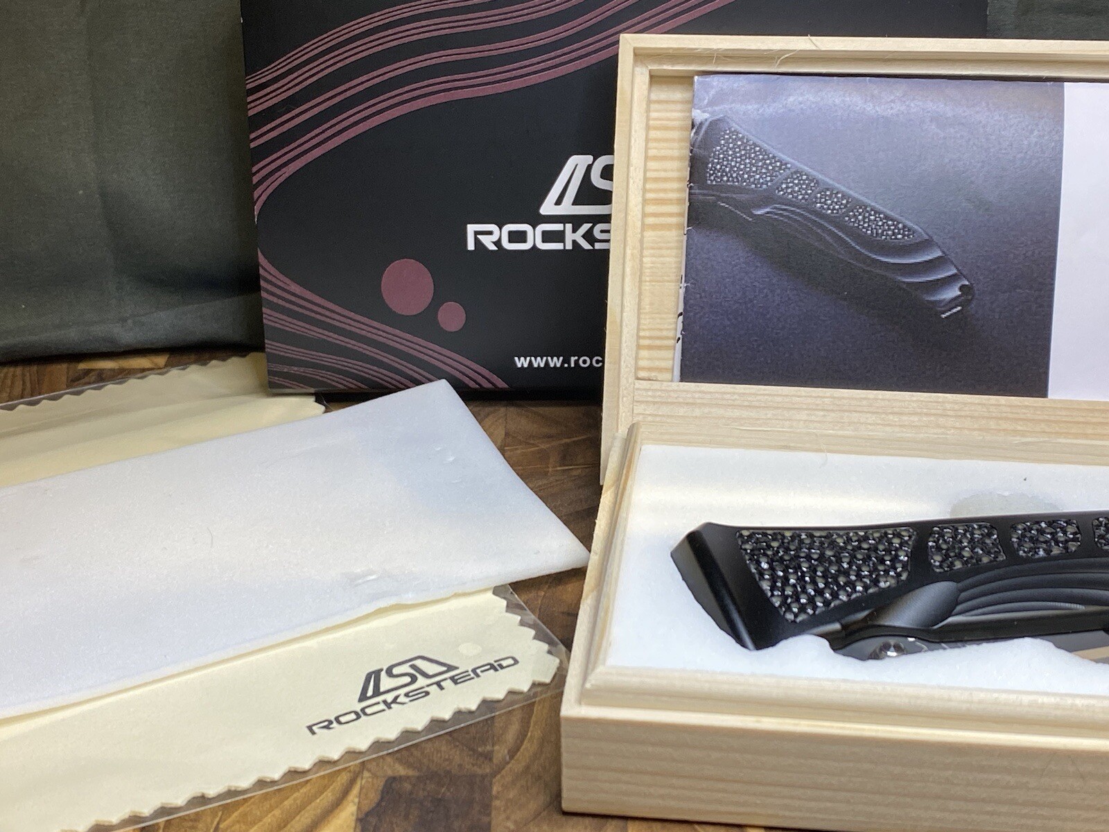 Rockstead TEI-ZDP Japanese Folding Knife 3.5" ZDP-189 Mirror Finish ...