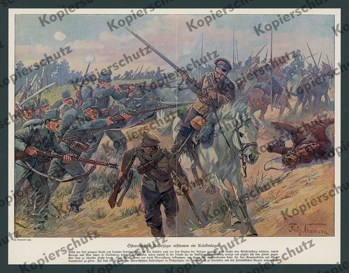 Fritz Neumann K.u.K. Kaiserjäger Nahkampf Kosaken Reiter Pferde ...