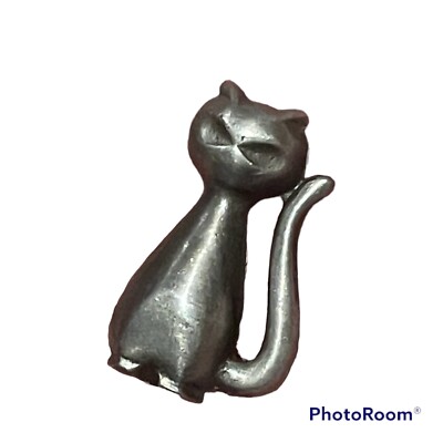 R Tennesmed Signed Pewter Cat Brooch Pin Sweden Estate HTF EUC | eBay