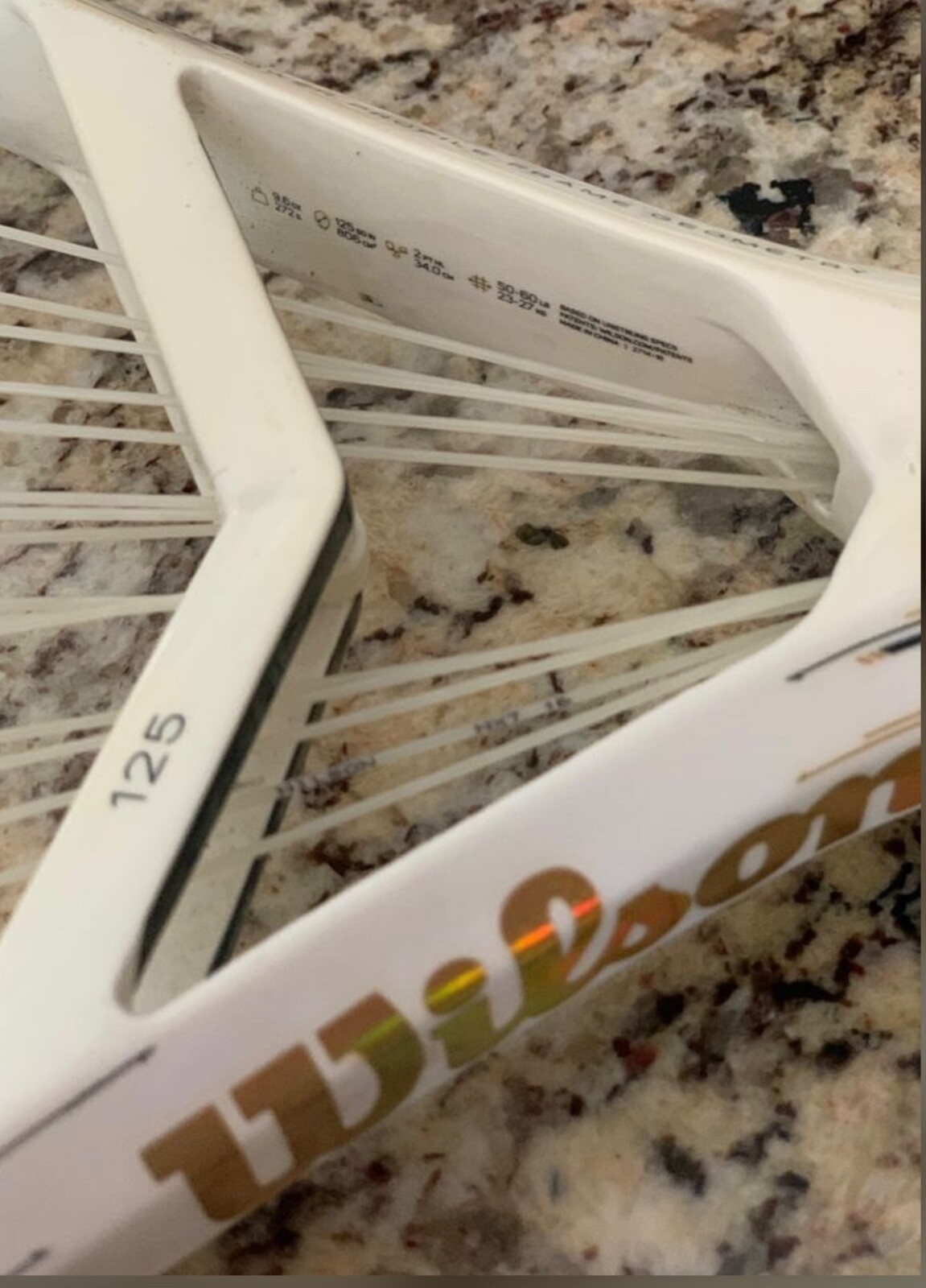 Unique tennis racquets Power, Control, Spin WILSON Ultra XP 125, two of ...