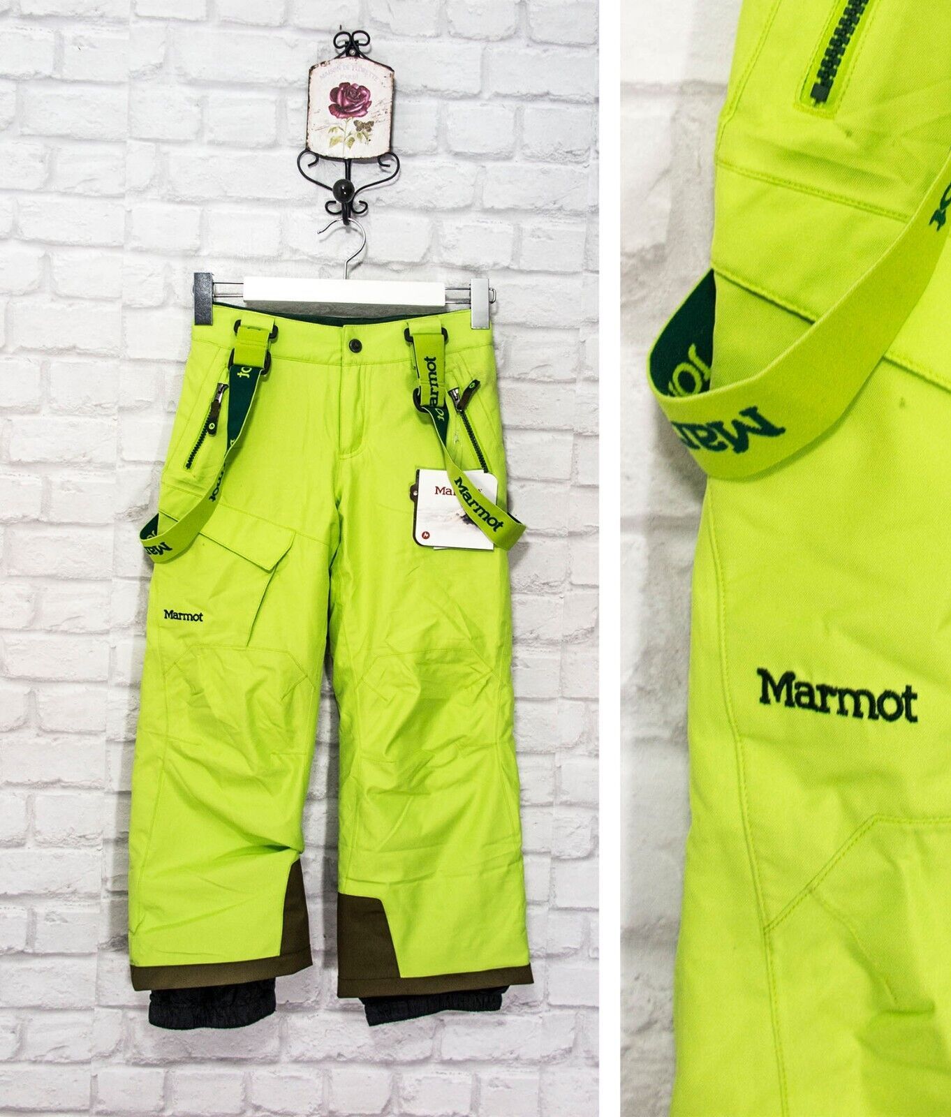 Marmot Boy's Insulated Ski Snowboard Trousers Salopettes Size M 10 12 ...
