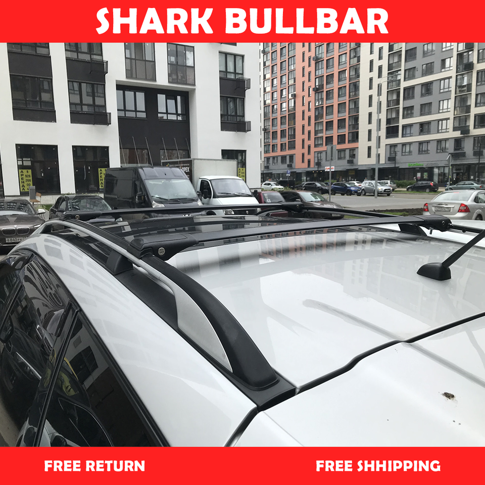 2009-2023 Ford Flex Roof Rack Cross Bars Black Set Luggage Rack Pair To ...