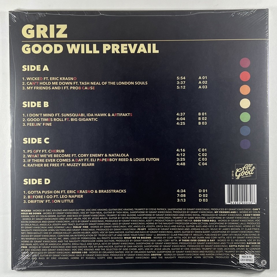 Griz “Good Will Prevail” 2LP/All Good (Sealed) Gatefold 2016 | eBay
