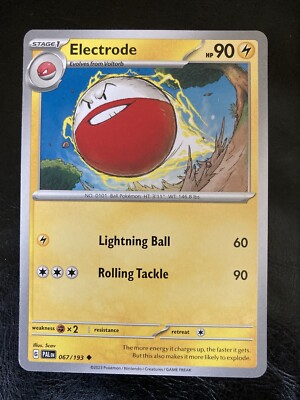 Pokémon TCG Electrode Scarlet & Violet - Paldea Evolved 067/193 Regular ...