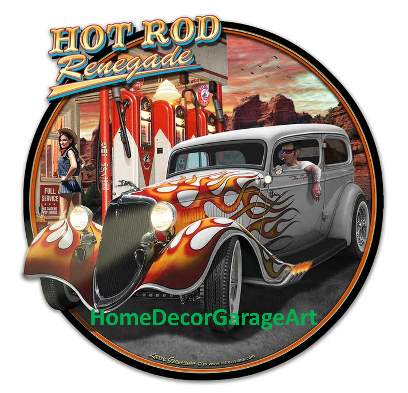 1933 Sedan Hot Rod Metal Sign, 2 Sizes, Vintage Style Garage Art | eBay