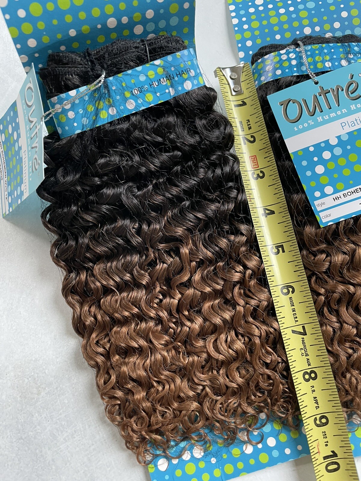 100% Human Hair for Weaving by Outre, 2-Pack Bundle Deal 12" Bohemian ...