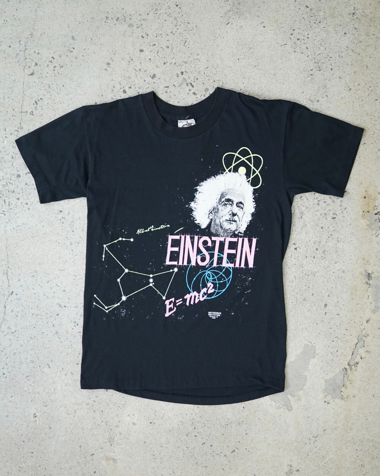 vintage albert einstein 1987 80s t-shirt size medium - Gem