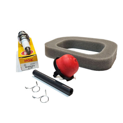 Air Filter, Plug & Primer Bulb Service Kit Fits Mountfield RS100 SP414 ...