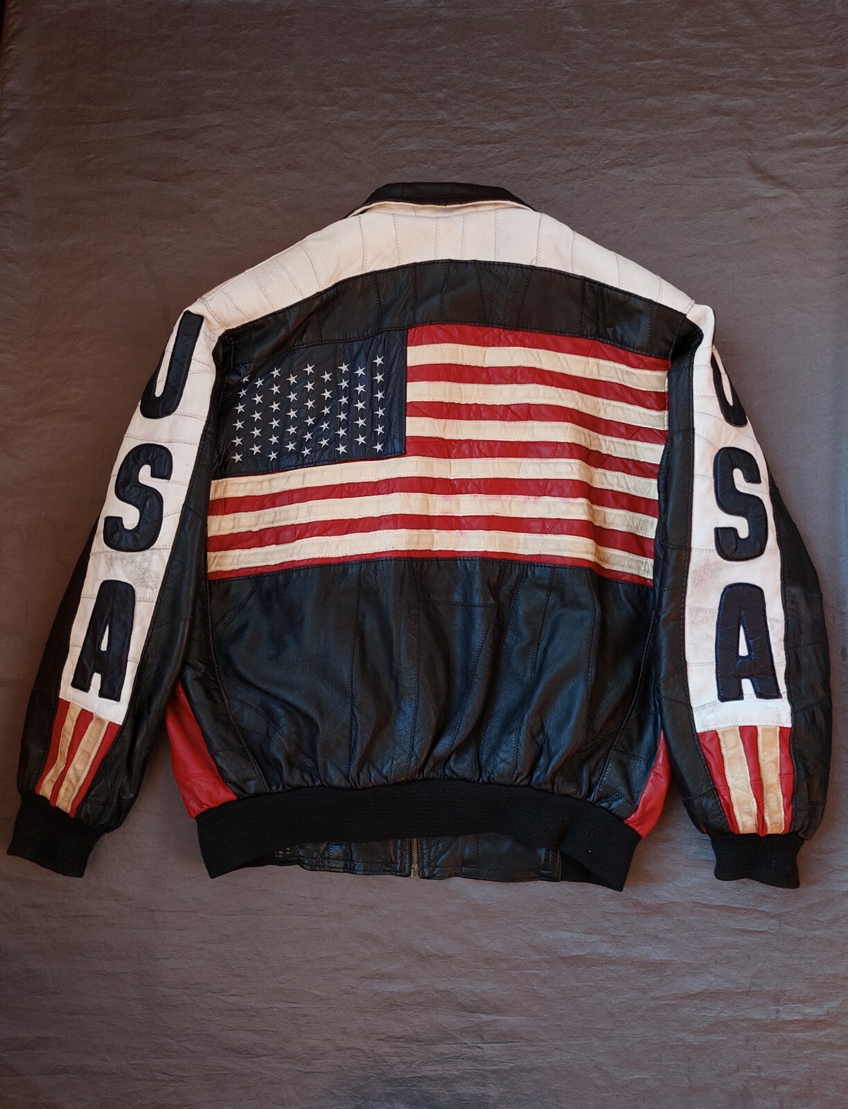 Vintage American leather jacket, made in the USA, Siz… - Gem