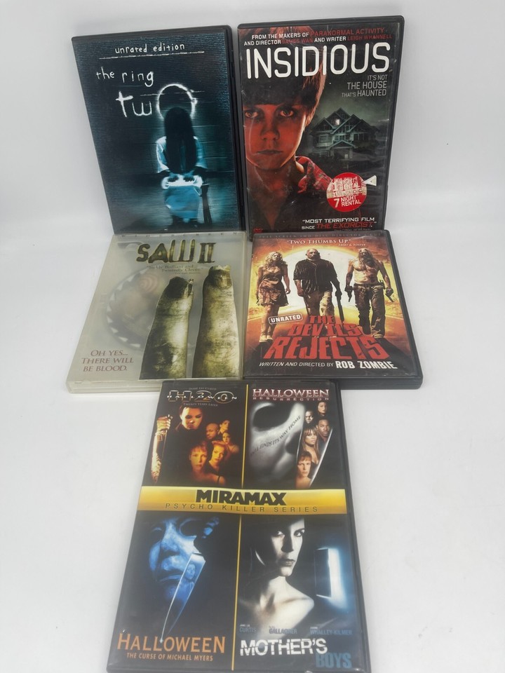 HORROR Movie DVD Lot Of 24: Saw Texas Chainsaw Halloween Insidious ...