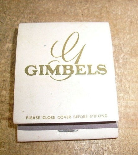 Gimbels Department Store Pittsburgh Matchbook Cover Ad Advertisement | eBay